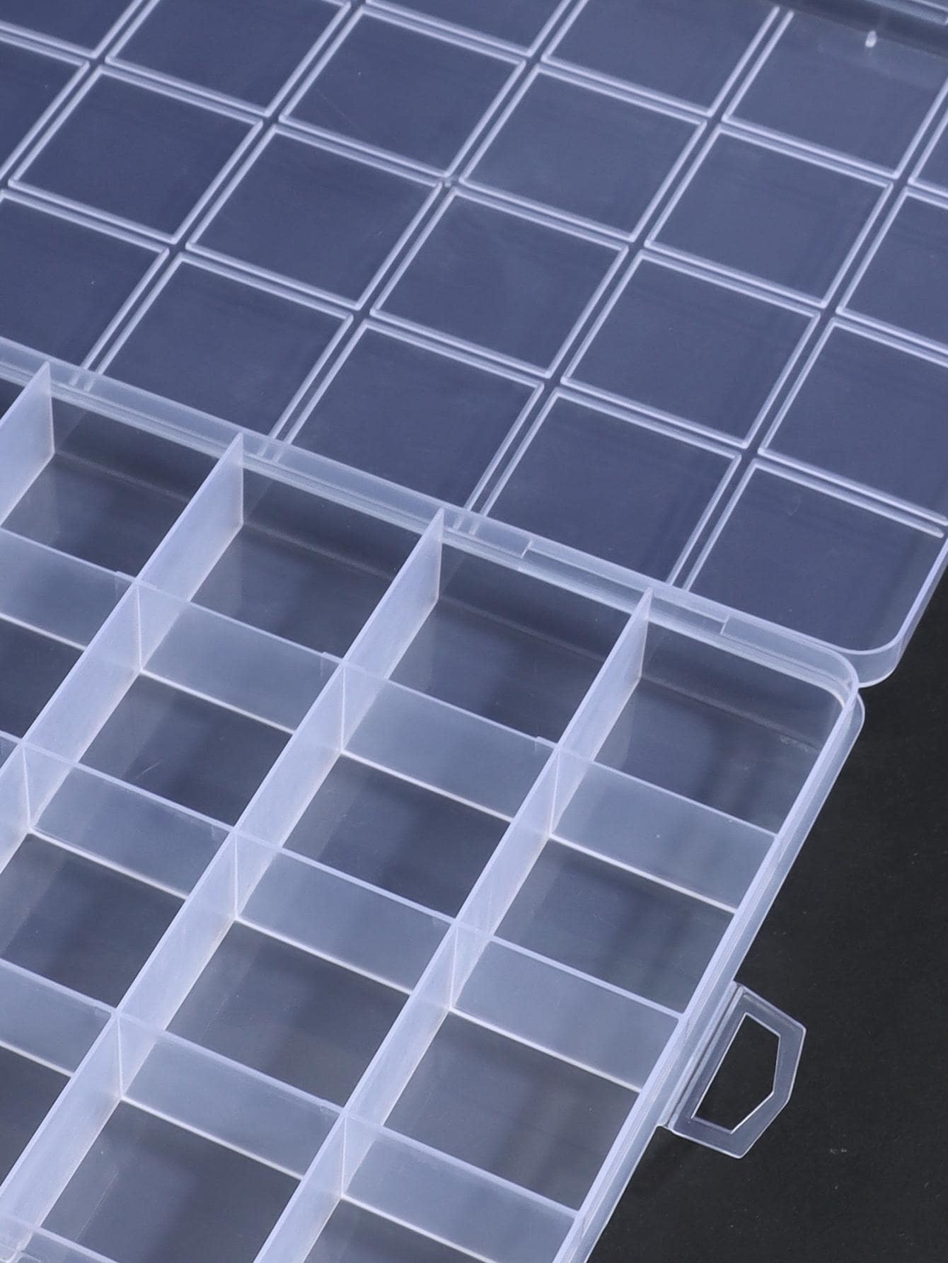 1pc Plastic Storage Box, Minimalist Clear Multi-grid Desktop Storage ...