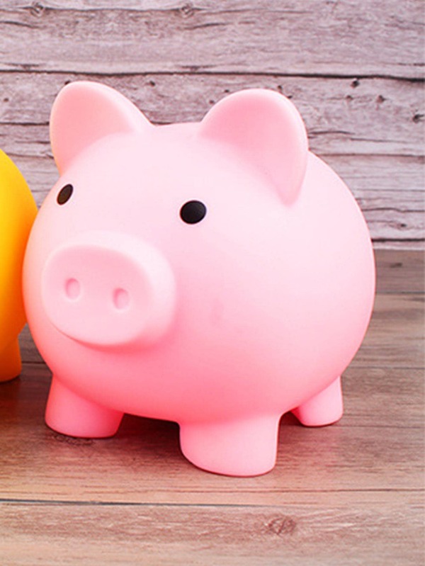 1pc Pig Shaped Money Box, Pink Cute Coin Box For Children | SHEIN USA