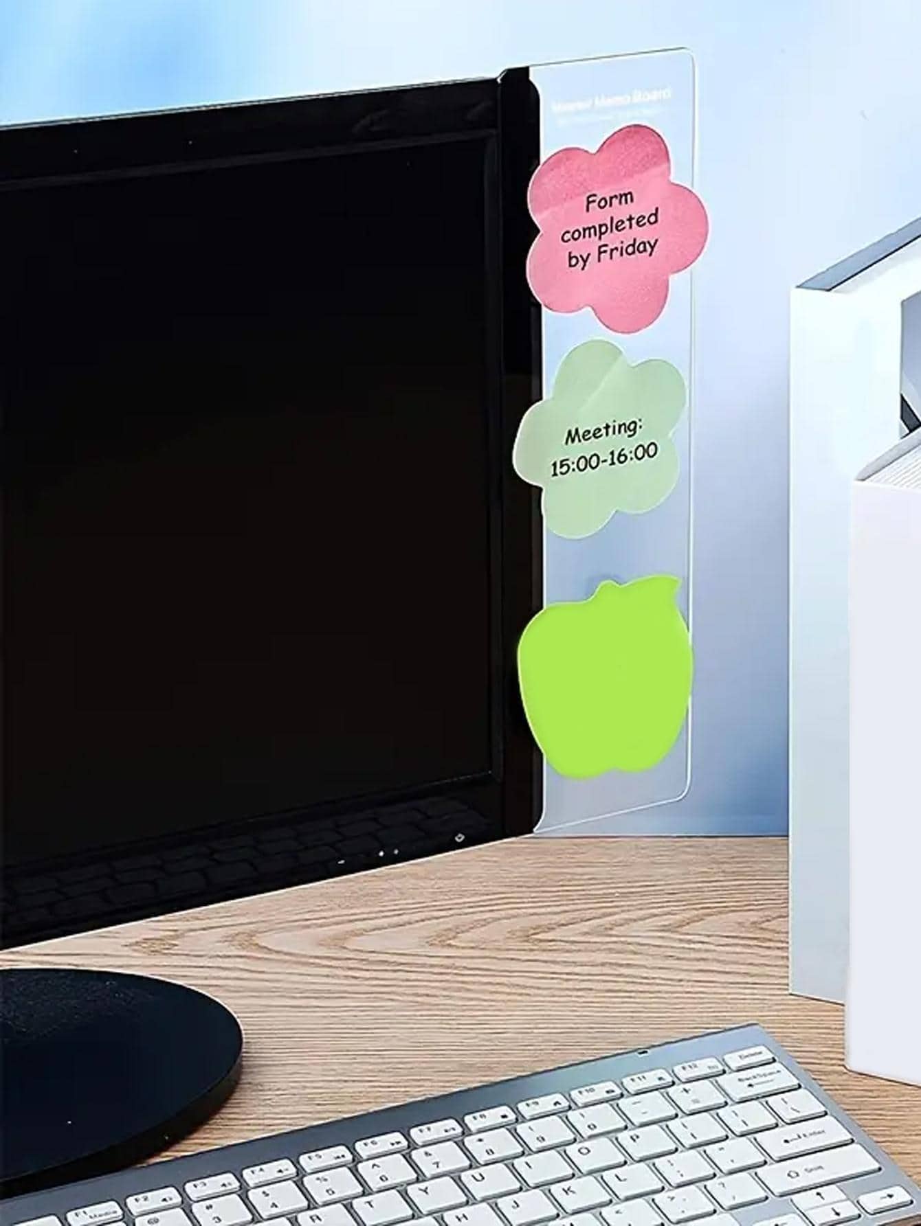 1pc Letter Graphic Clear Memo Board, Simple Adhesive Memo Board For ...