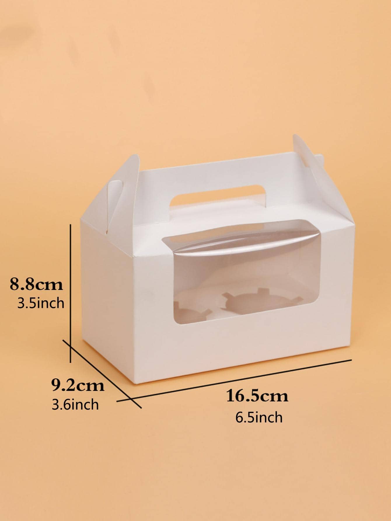1pc Portable Cake Packaging Box, White Paper Cake Box For Baking ...