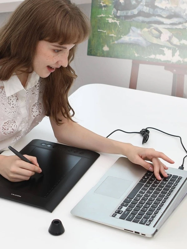 Huion H610Pro V2 Graphics Tablet Board 10x6.25 Painting Drawing Pen ...