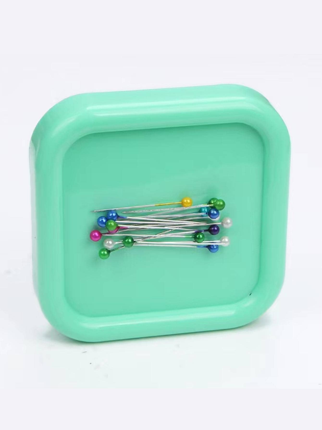 1pc Plastic Needle Suction, Minimalist Square Design Green Sewing Tool ...