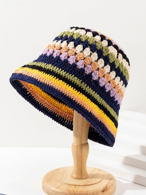 Color Block Bucket Hat | SHEIN USA