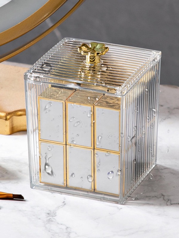 1pc PET Storage Box With Cover, Modern Clear Organizer For Home | SHEIN USA