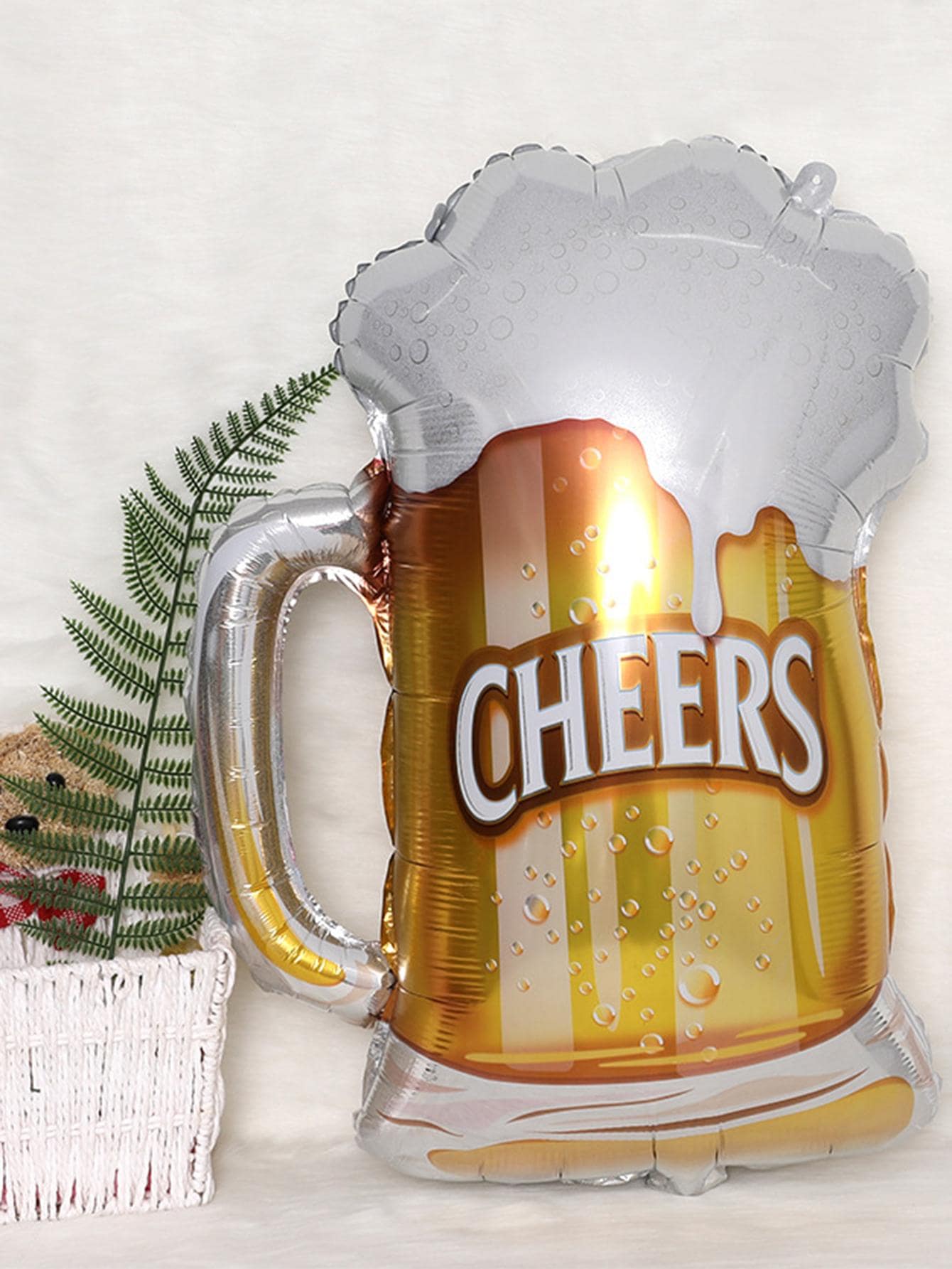 1pc PE Balloon, Creative Beer Design Decorative Balloon For Home Decor ...