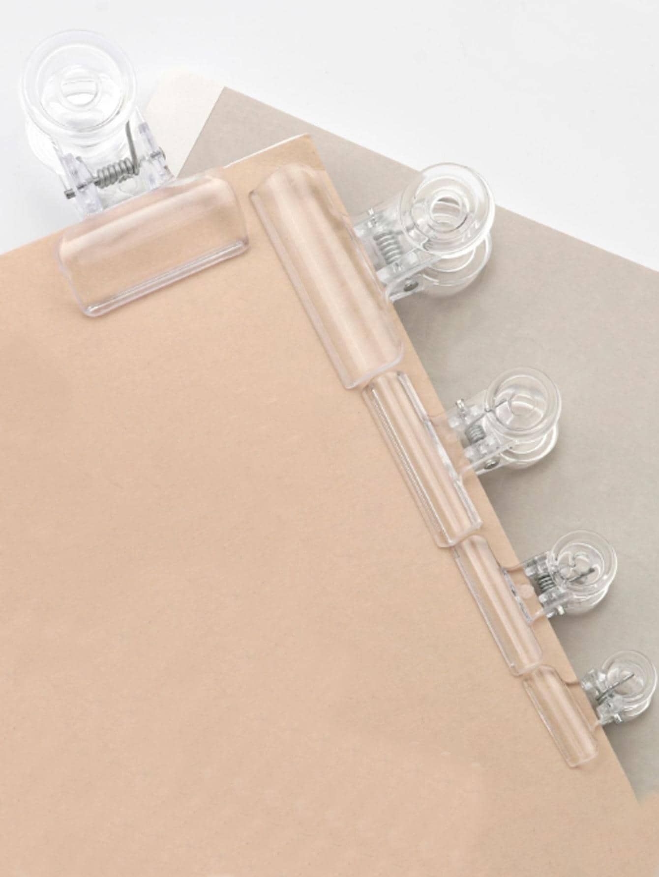 5pcs Clear Mini Binder Clip, Simple Multi-purpose Binder Clip For Paper ...