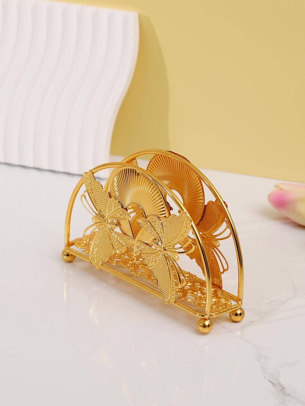 1pc Iron Napkin Holder, Butterfly Design Napkin Base For Home | SHEIN USA