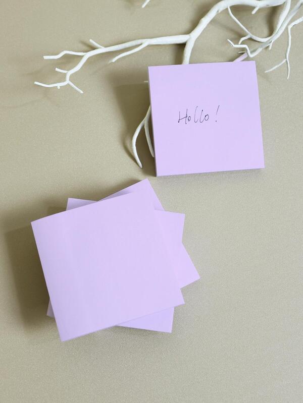 1pc Solid Color Sticky Note, Simple Multi-purpose Easy To Post Writable ...