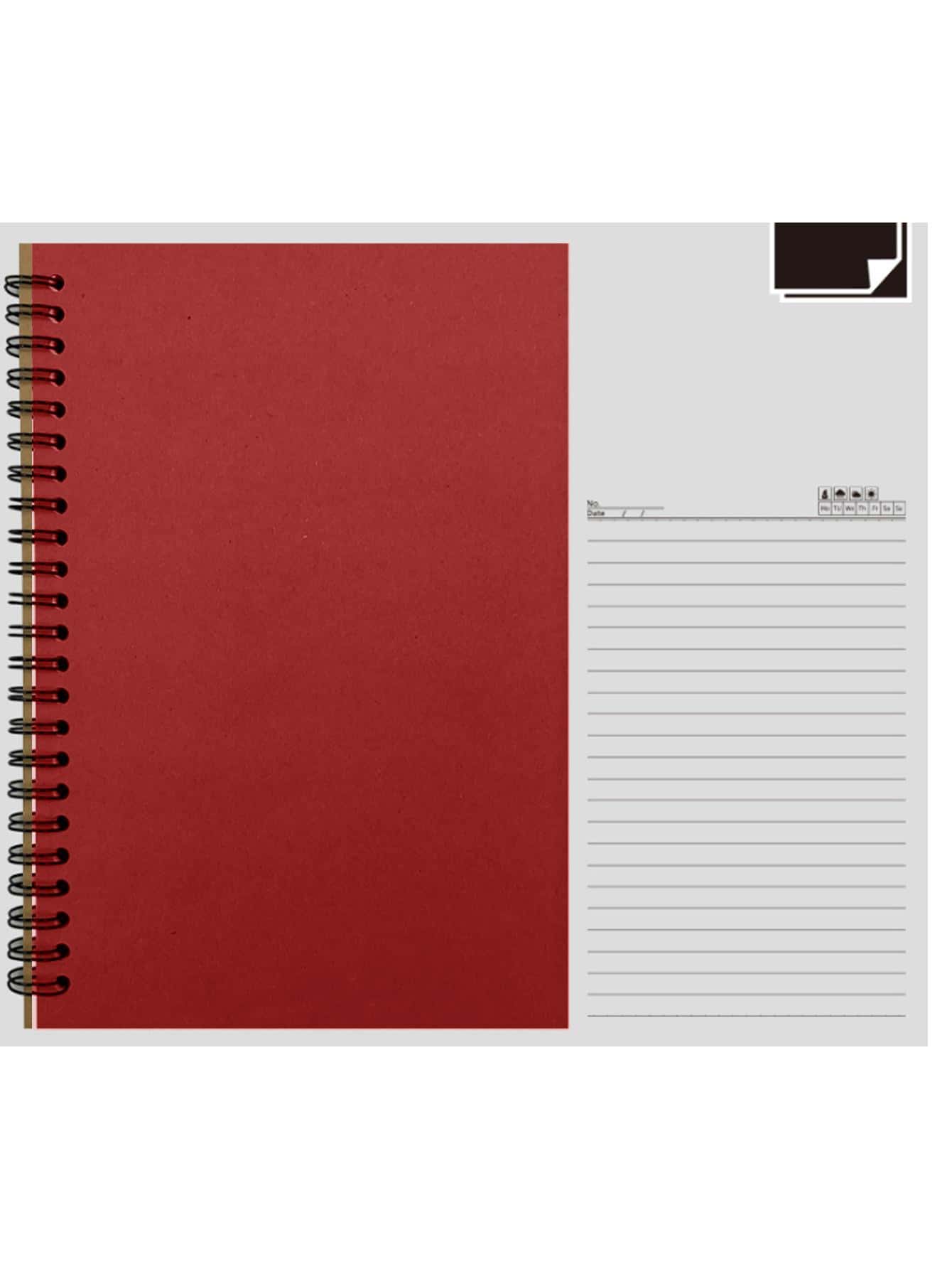 1pc Solid Color A5 Spiral Notebook | SHEIN USA