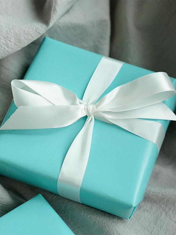 1roll Solid Color Gift Ribbon, Minimalist Solid Color Gift Wrapping ...