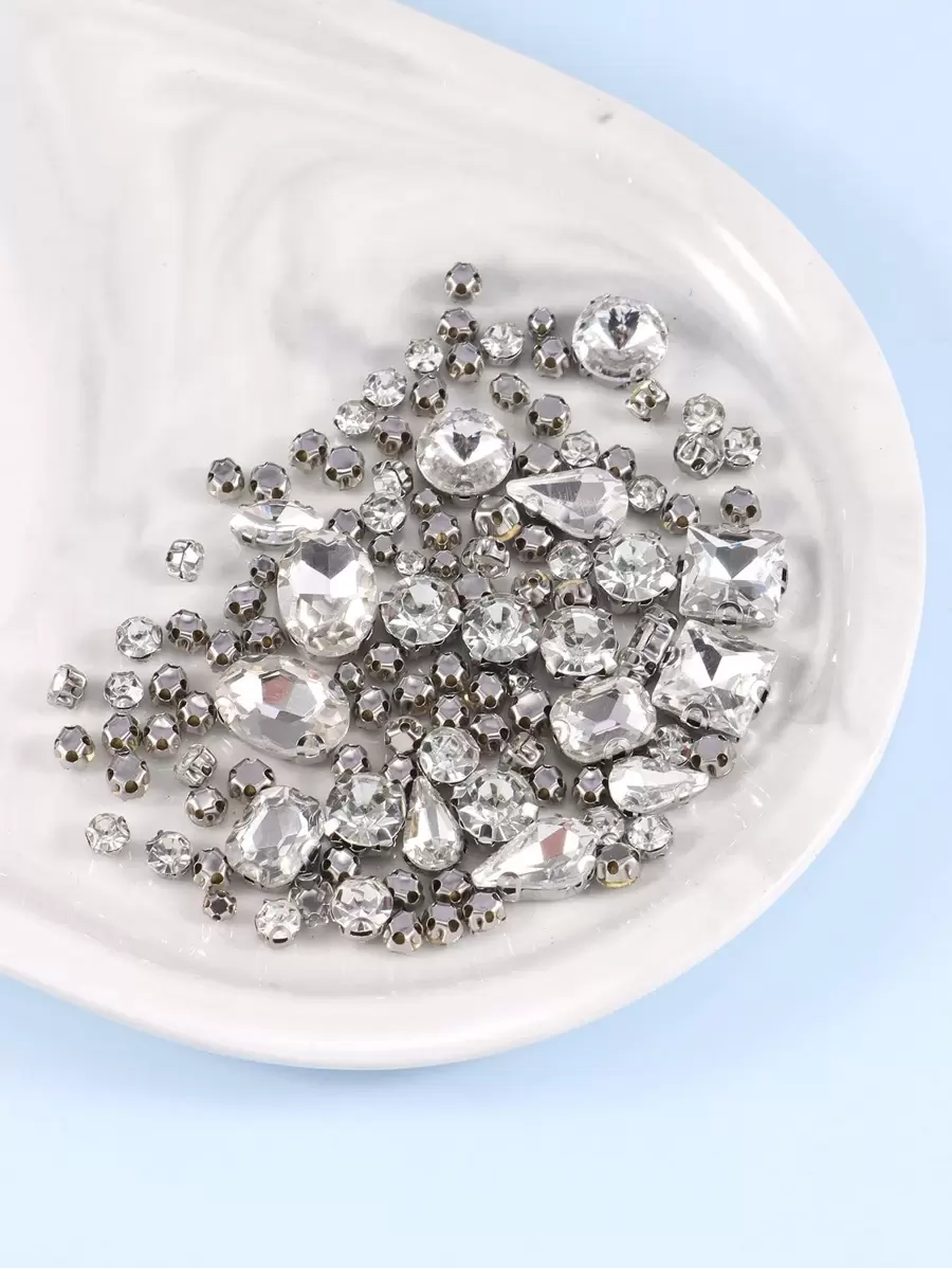 100pcs Random DIY Sewing Rhinestone | SHEIN USA