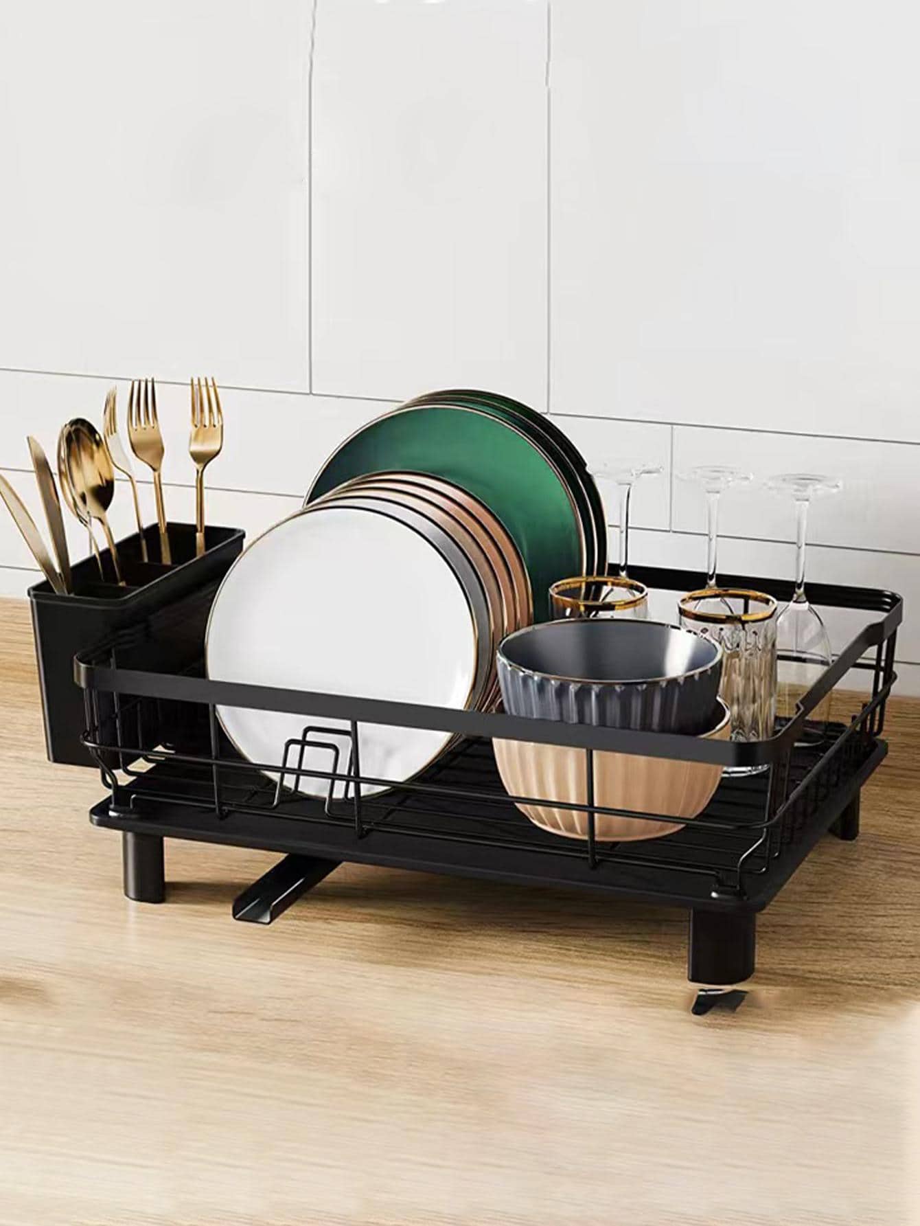 1set Black Sink Drain Storage Rack | SHEIN USA