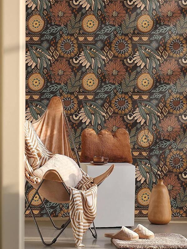 1pc Floral Pattern Wall Paper | SHEIN USA