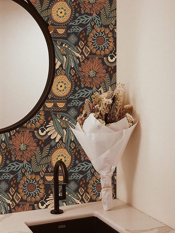 1pc Floral Pattern Wall Paper | SHEIN USA