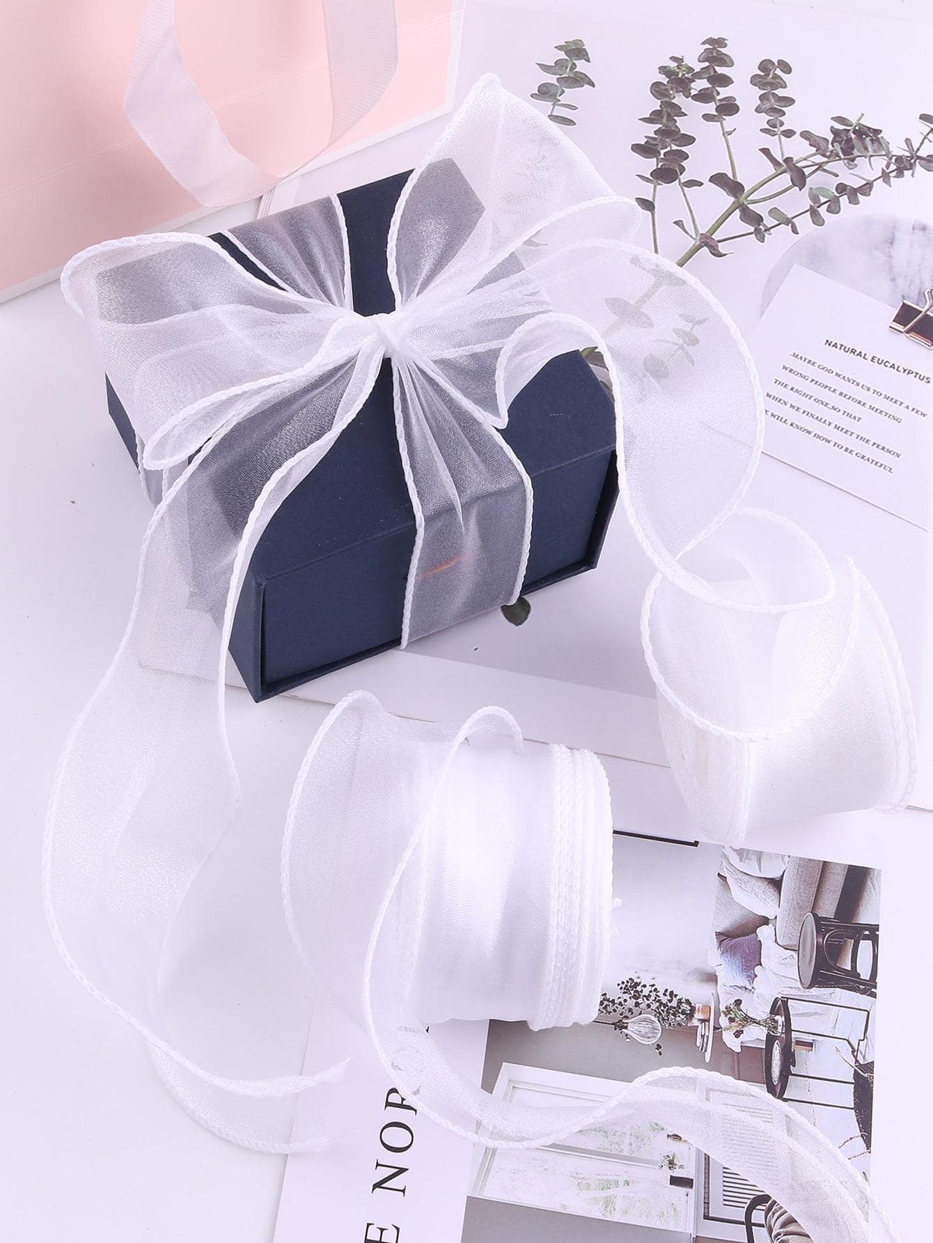 1roll Plain Gift Wrapping Ribbon | SHEIN USA