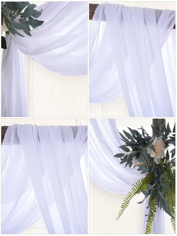 Wedding Arch Draping Fabric 3 Panels 30" x 20Ft Drapery Wedding ...