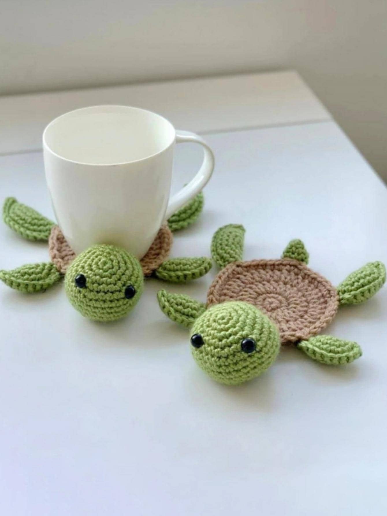 1 pieza Portavasos tortuga diseño moderno de tela para casa | Mode de ...