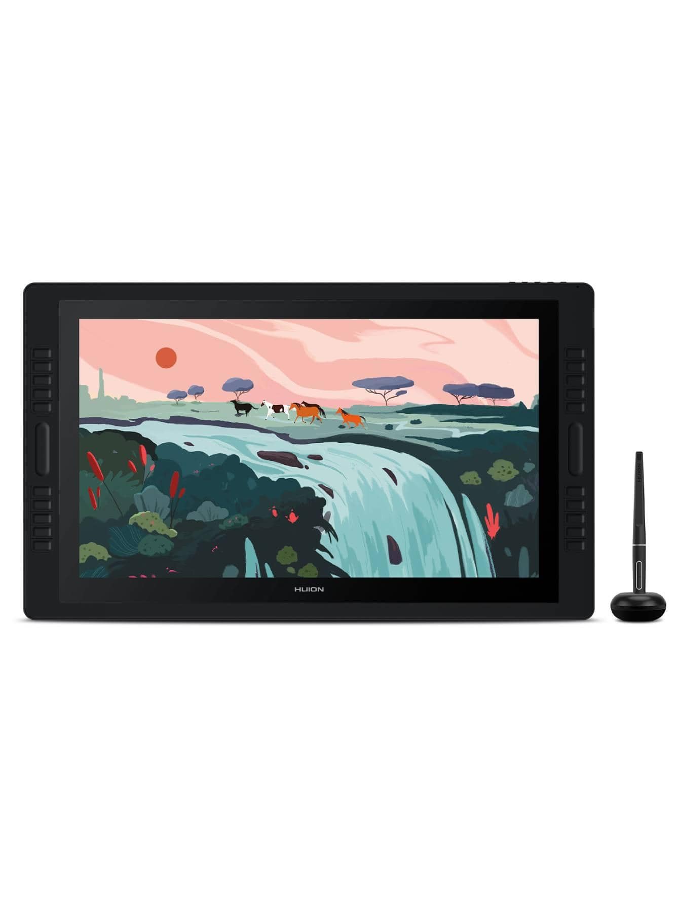 Huion KAMVAS Pro 24 2.5K Drawing Graphics Display Tablet Monitor Tilt ...