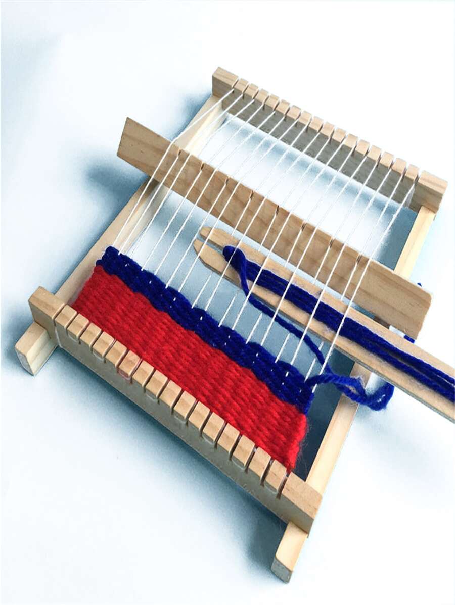 DIY Loom Toy DIY Hand-Knitting Wooden Loom Toys Children Weaving ...