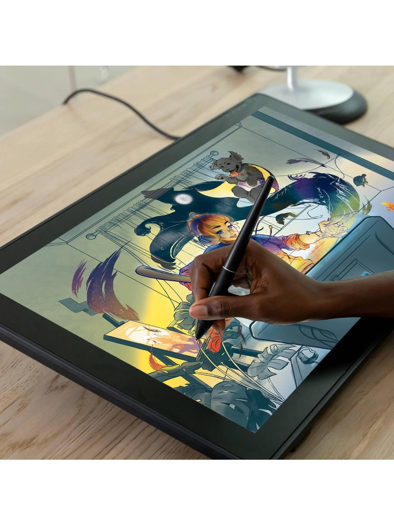 Huion KAMVAS 24 Stand Graphic Drawing Monitor Drawing Tablet Display ...