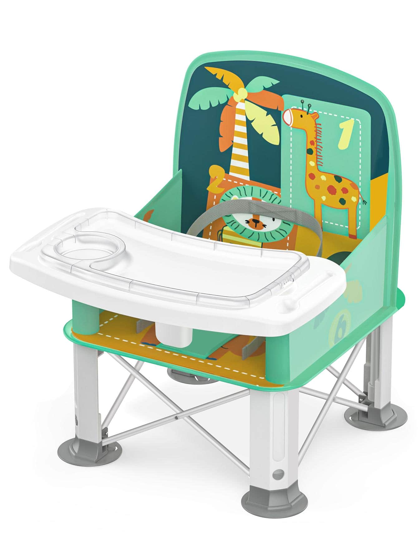 Upgraded Baby Travel Seat With Double Tray, Toddler Portable Baby Chair ...