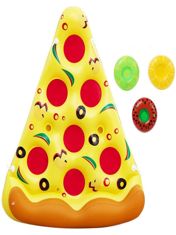 Inflatable Pizza Pool Float,6 x 5 Feet Giant Swimming Pool Rafts ...