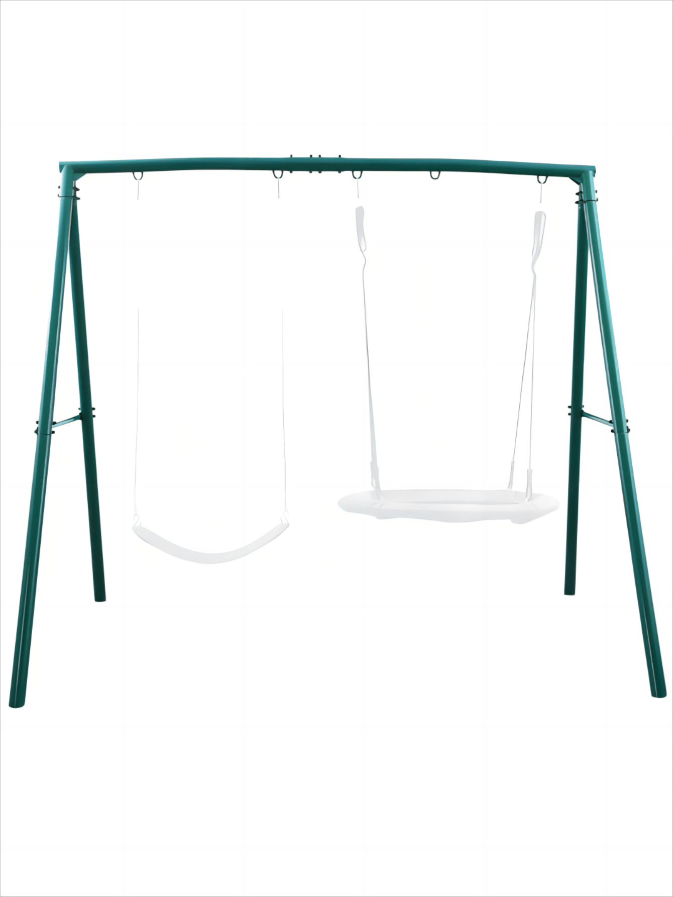 440lbs Extra Large Metal Swing Frame with 5 Hanging Hooks, Heavy Duty A ...