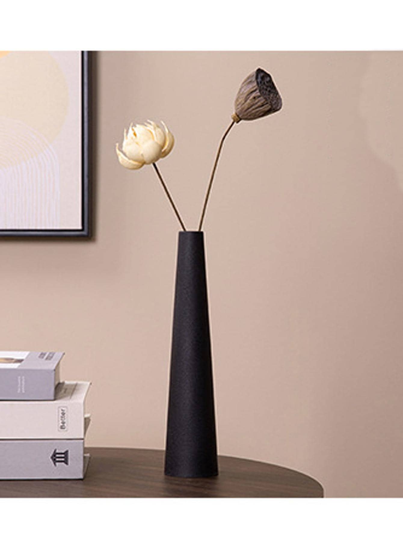 1pc Polyresin Flower Vase, Minimalist Solid Color Vase For Flower ...