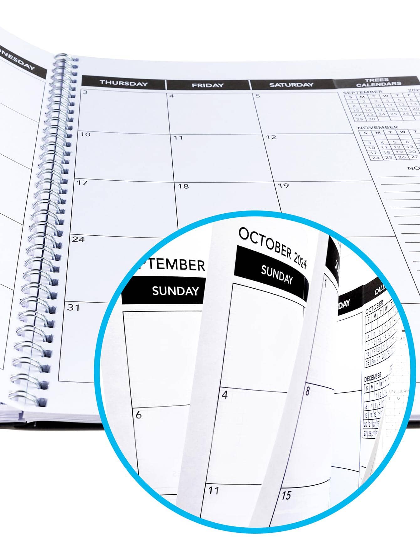 1pc Spiral Monthly Planner, Minimalism Planner For School, Office ...