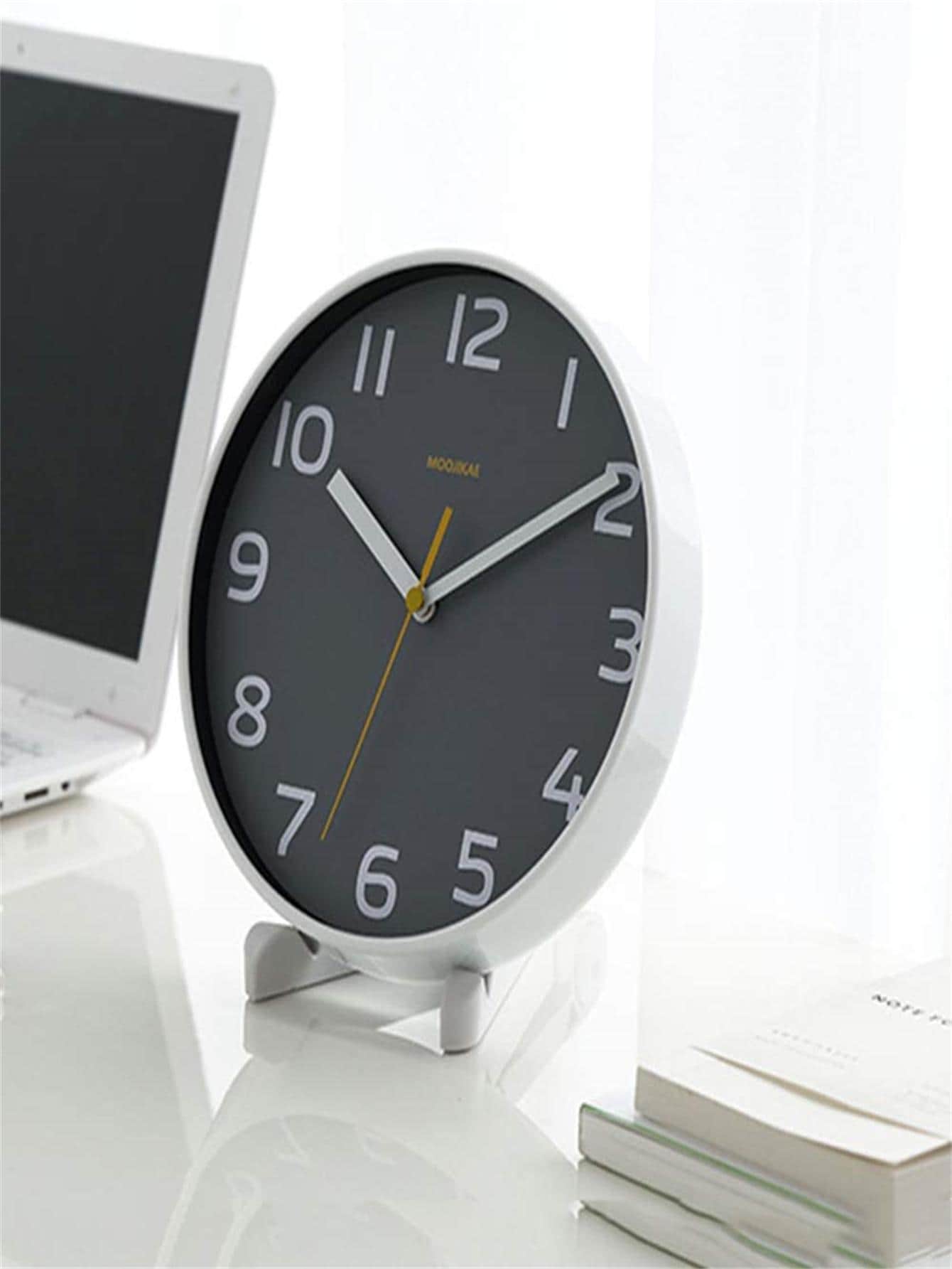 Non-Ticking Wall Clock, 8 Inch Decorative Either As Wall Clock Or As ...