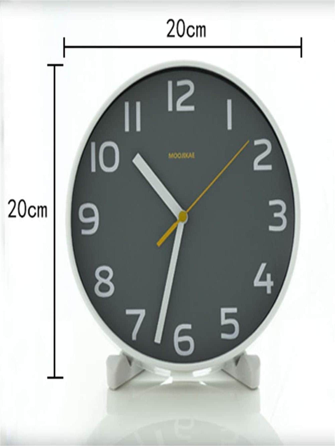 Non-Ticking Wall Clock, 8 Inch Decorative Either As Wall Clock Or As ...