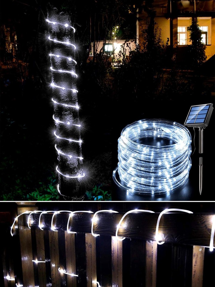 Solar Spiral LED Light Hanging Lantern Solar Spring-Shaped, 44% OFF