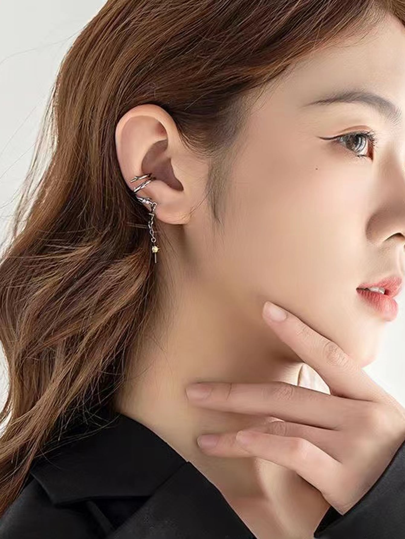 1pair Fashion Copper Thorns Design Ear Cuff For Women For Birthday's ...