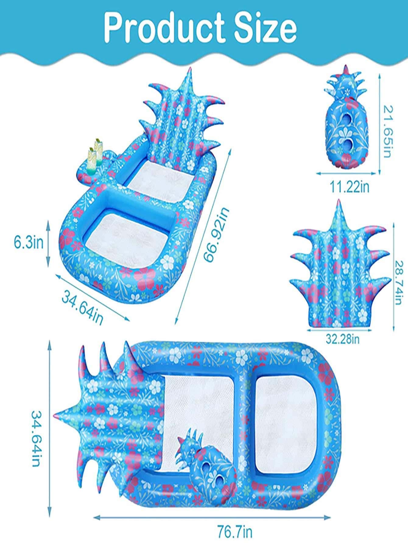 Pool Float Water Inflatable Lounge Chair Floating Row Color Inflatable ...