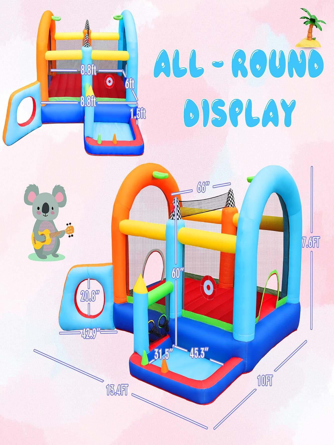 Inflatable Jumper Bounce House - Playground Backyard Playhouse Park ...