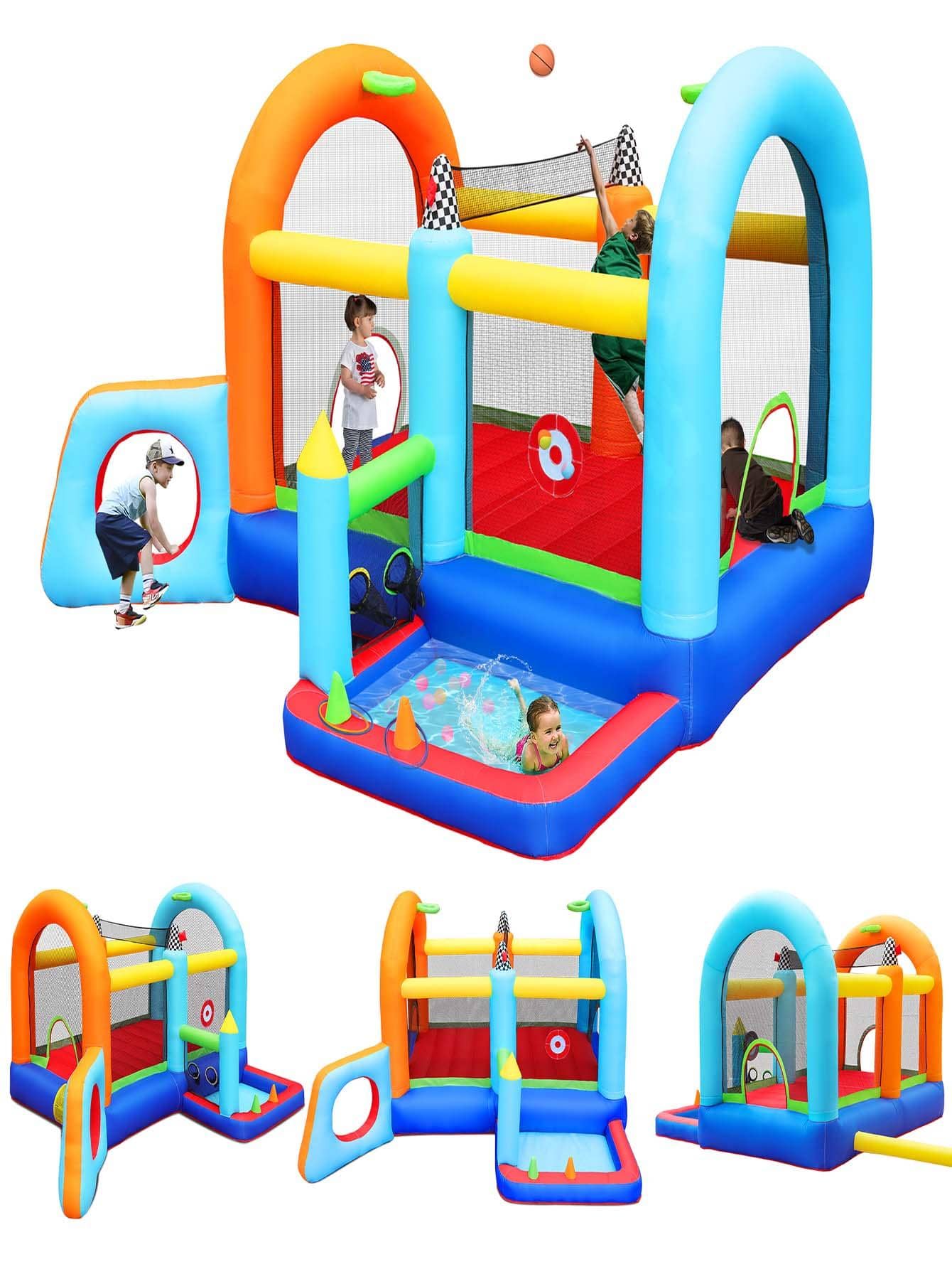Inflatable Jumper Bounce House - Playground Backyard Playhouse Park ...