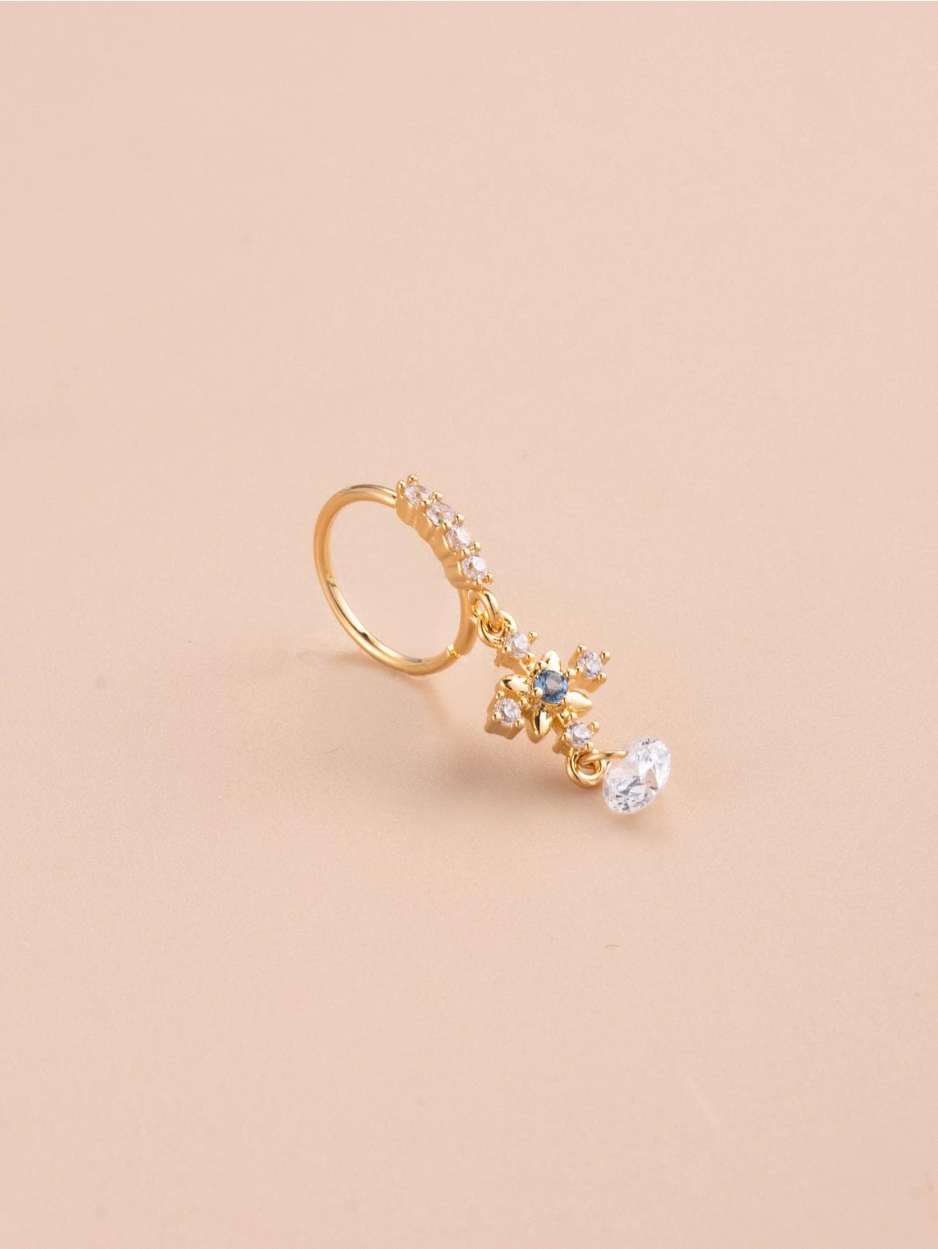 Cubic Zirconia Eye Decor Nose Ring | SHEIN USA