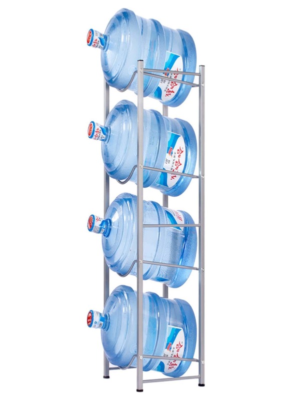 4-Tier Water Rack Stainless Steel Heavy Duty Water Cooler Jug Rack ...