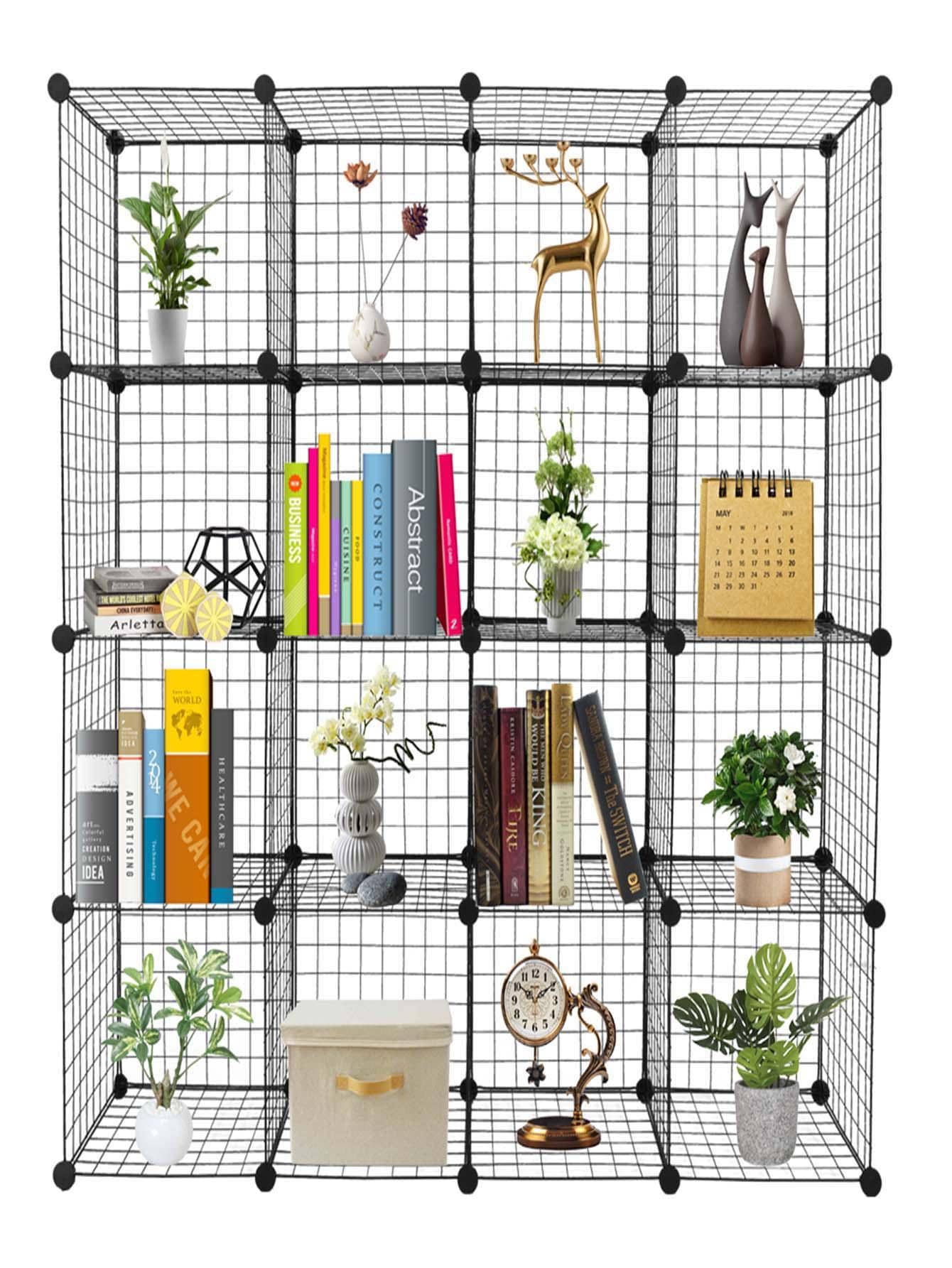 16-Cube Organizer Cube Storage Storage Shelves Wire Cube Storage ...