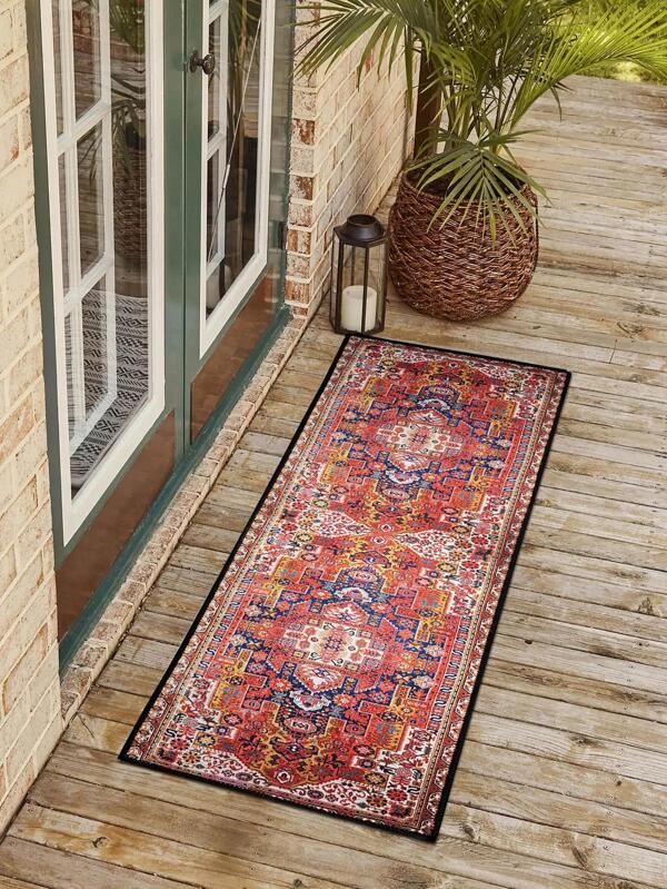 1pc Geometric Pattern Anti-slip Door Mat | SHEIN USA