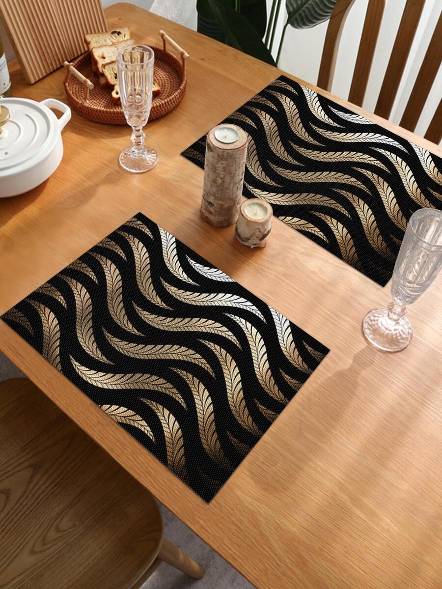 1pc Leaf Pattern Placemat | SHEIN USA