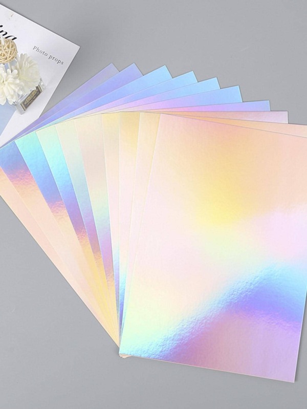 10pcs/set Holographic Sticker, Modern 8.25 *11.7 Inch Sticker For Gift ...