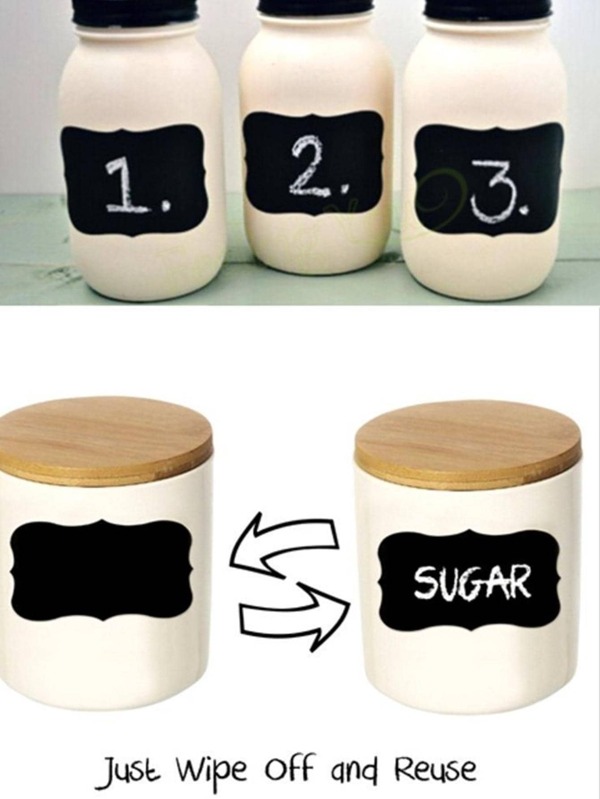 32pcs Solid Color Label Sticker, Minimalist Reusable Writable Label ...