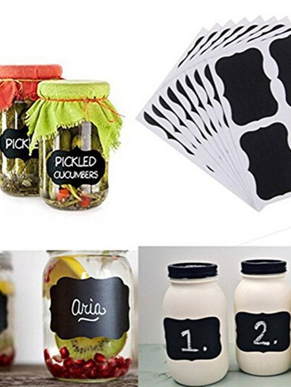 32pcs Solid Color Label Sticker, Minimalist Reusable Writable Label ...