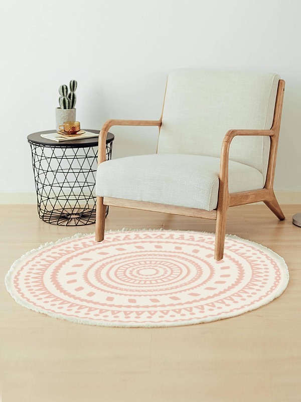 1pc Graphic Print Rug, Boho Polyester Carpet For Home Decor | SHEIN EUR