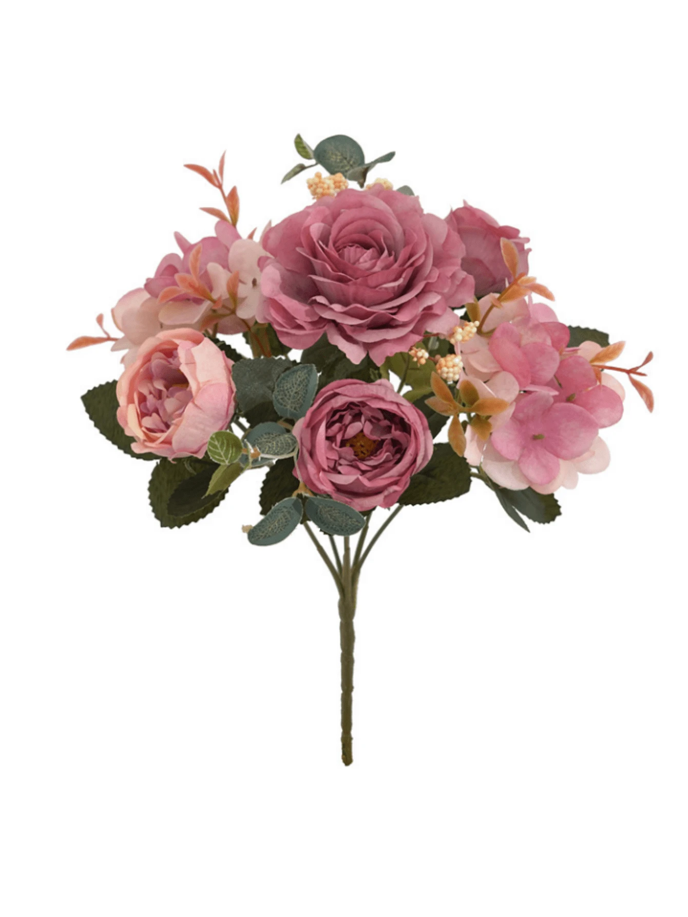 1Bundle Artificial Rose Wedding Bouquets For Bride Bridesmaid ...