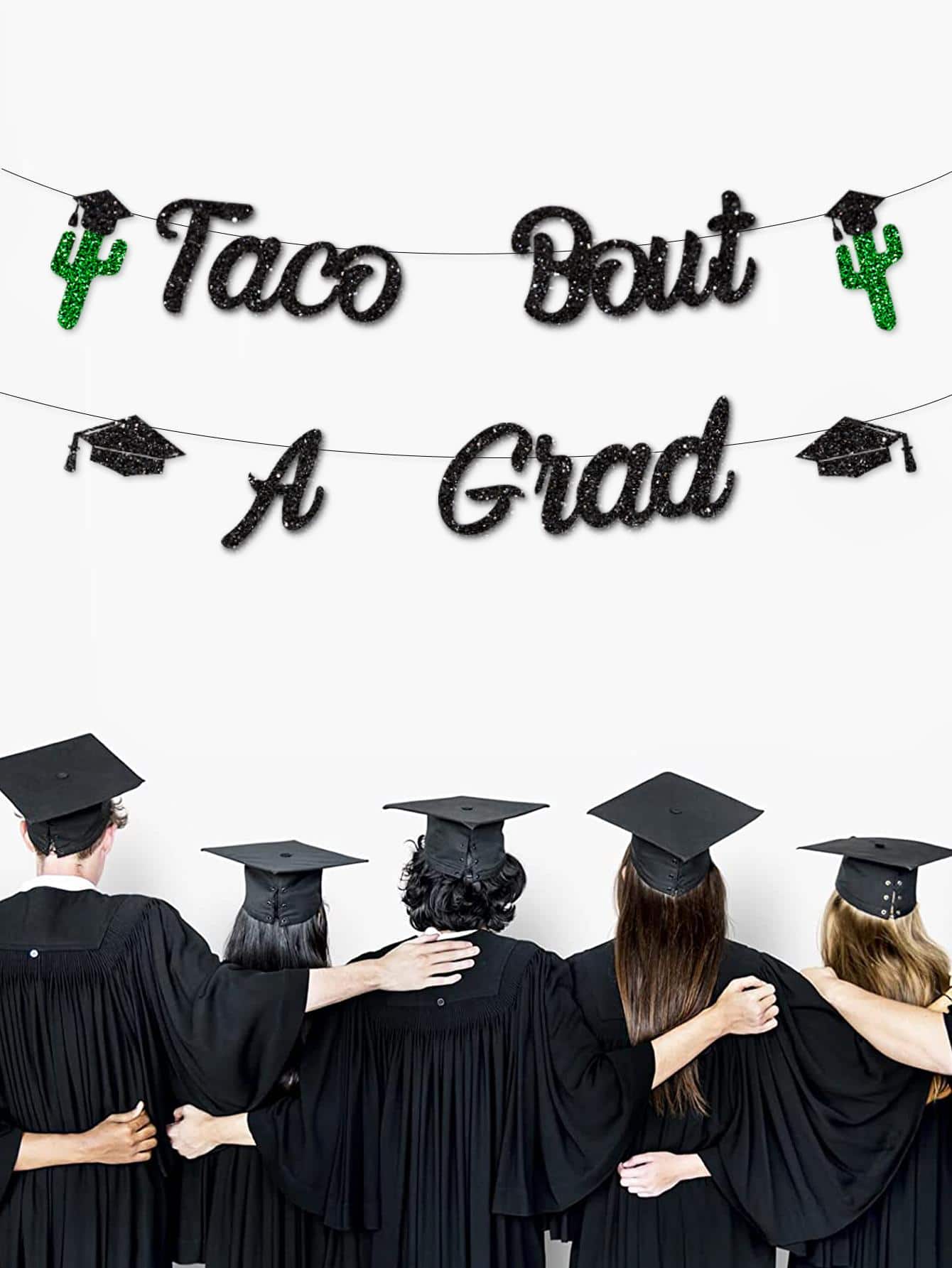 2pcs Graduation Party Decorative Pull Flag | SHEIN USA