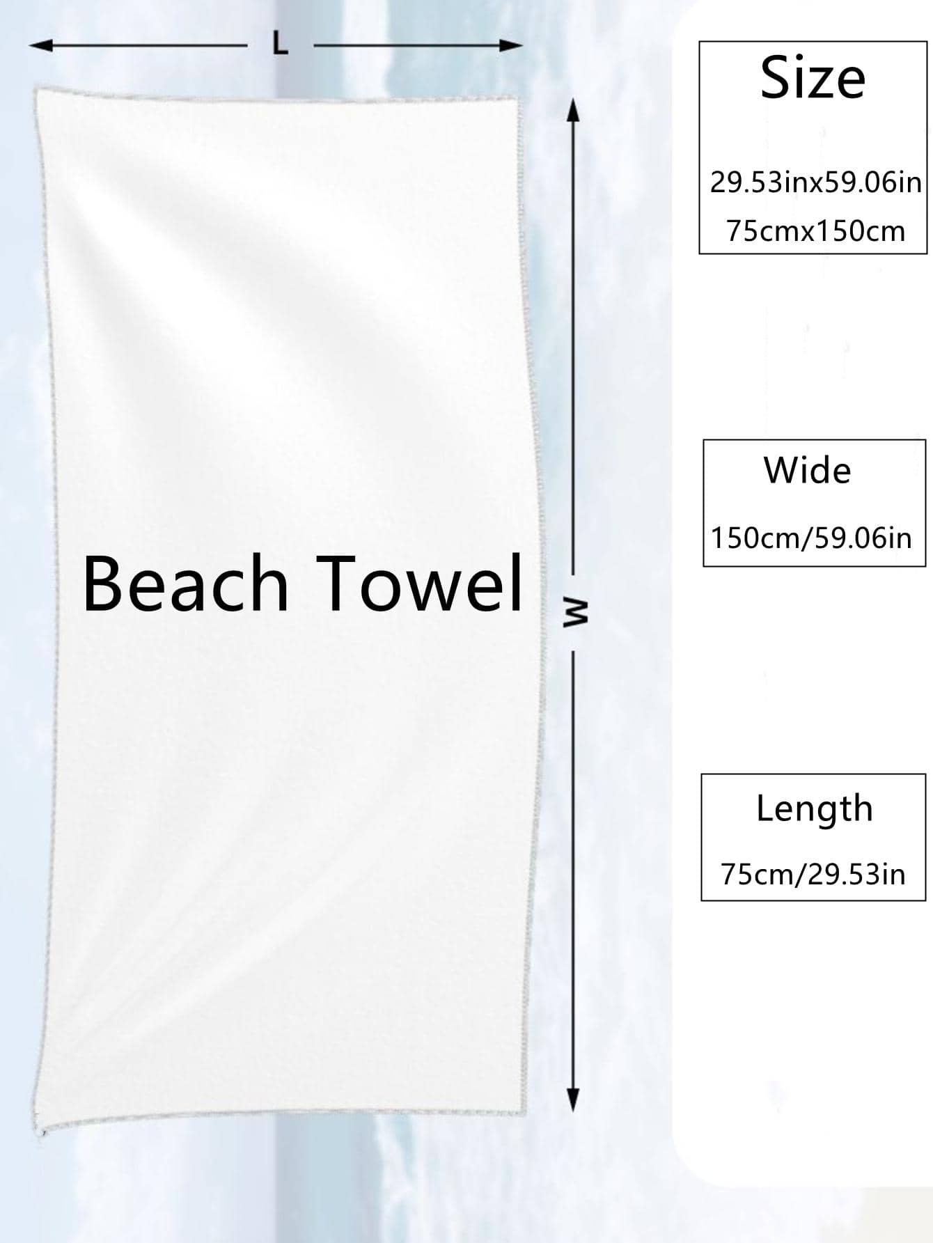 1pc Mandala Pattern Beach Towel, Modern Microfiber Bath Towel, For ...