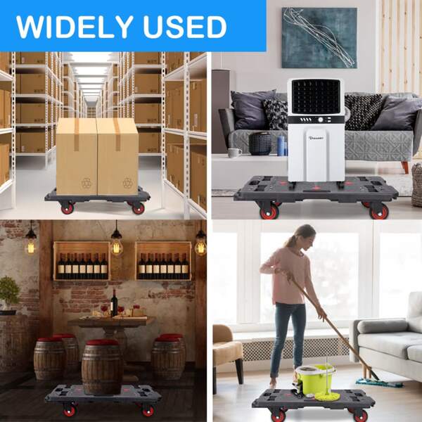 2Pcs Moving Dolly, Heavy Duty Furniture Rolling Mover, Interlocking ...