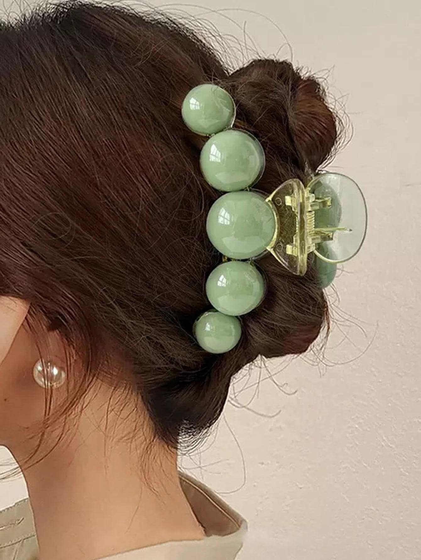 3pcs Pearl Hair Claw Clips (Plastic Products, Light Scratches ...